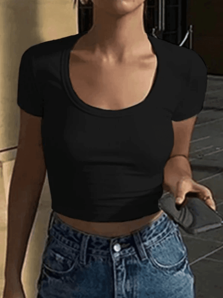 Basic Crew Crop Top – AnotherChill