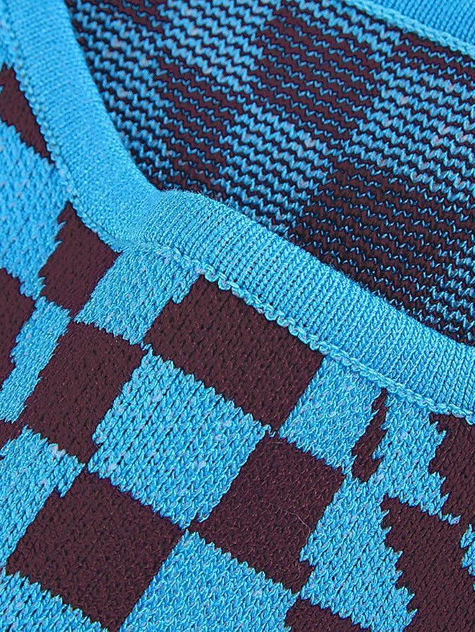 Checkered Print Crop Tank Top – AnotherChill