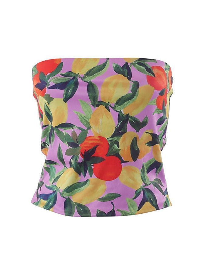Hawaiian Printed Bandeau Top – AnotherChill