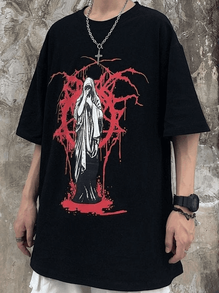 Men's Grunge Printed Short Sleeve Tee – AnotherChill