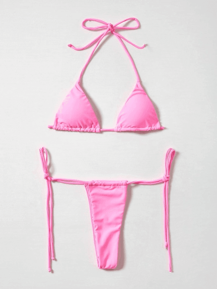 Micro Halter Triangle Bikini Set – AnotherChill