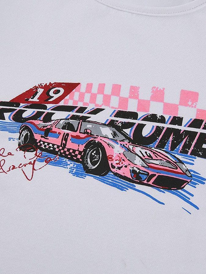 Moto Car Printed Crop Top – AnotherChill