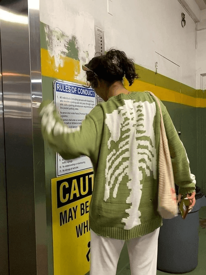 Oversized Skeleton Knit Sweater – AnotherChill