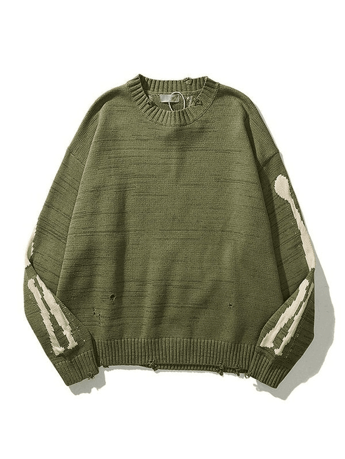 Oversized Skeleton Knit Sweater – AnotherChill