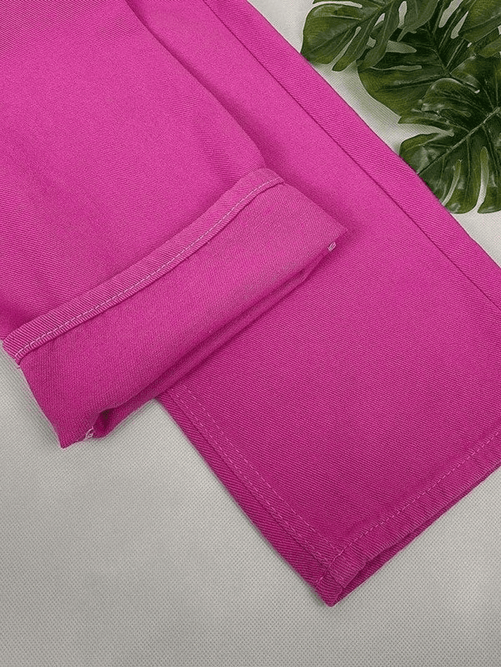 Pink Casual Relaxed Boyfriend Jeans – AnotherChill