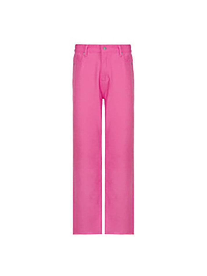 Pink Casual Relaxed Boyfriend Jeans – AnotherChill