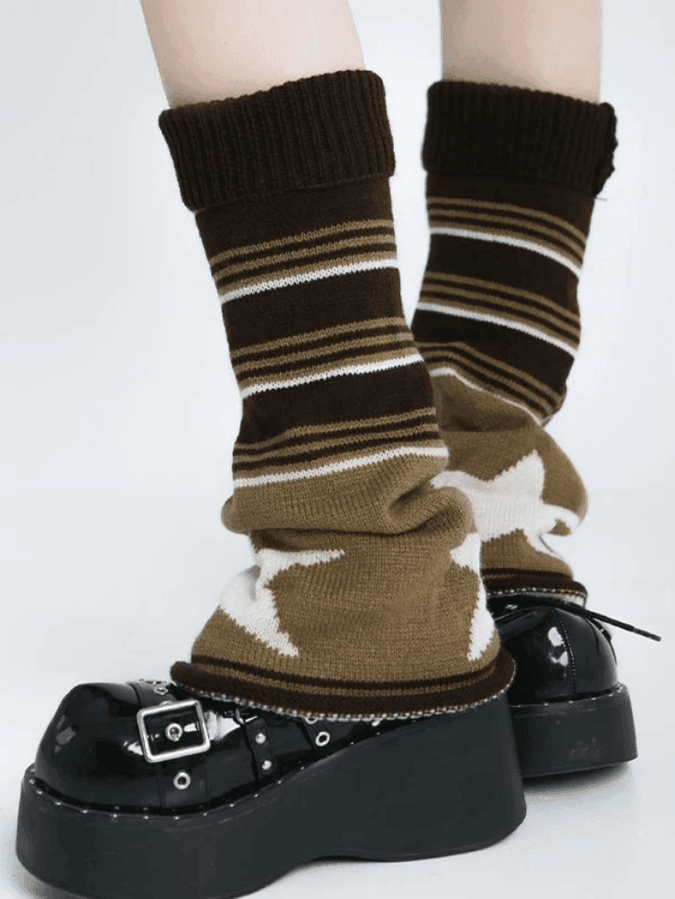 Reverse Star Striped Ankle Flare Leg Warmer – AnotherChill