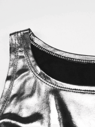 Side Tie Metallic Cropped Tank Top – AnotherChill