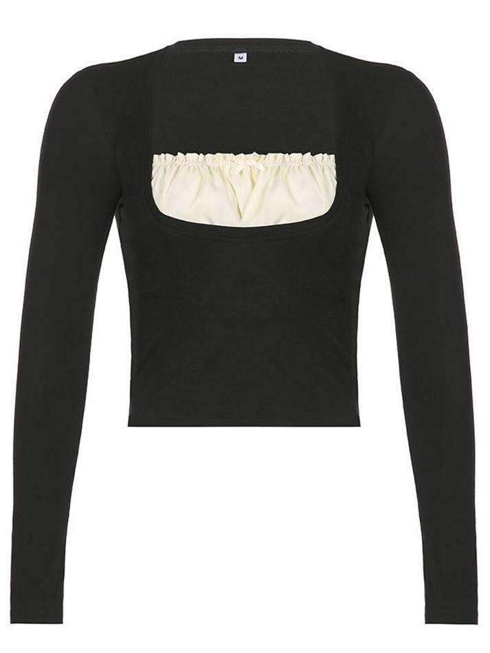Square collar Lace Crop Top – AnotherChill