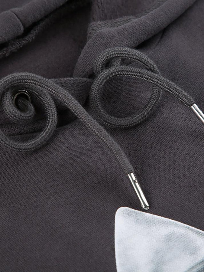Street Bow Print Drawstring Oversized Hoodie – AnotherChill