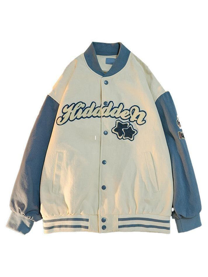 Vintage Embroidery Varsity Jacket – AnotherChill