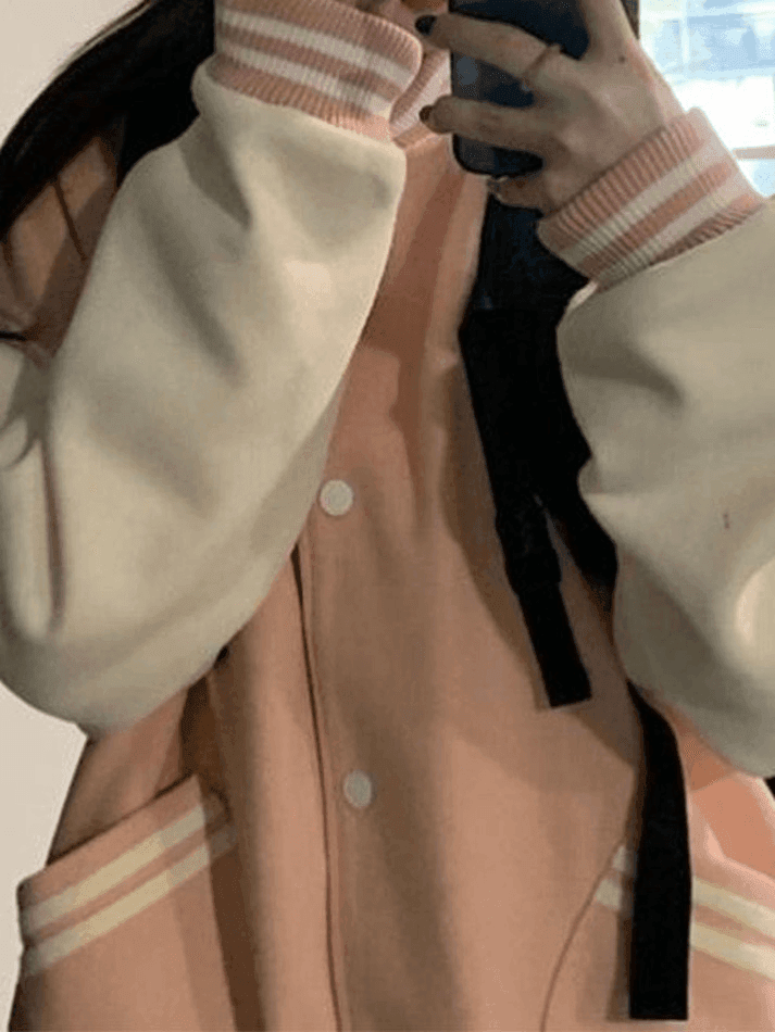 Vintage Patchwork Varsity Jacket – AnotherChill