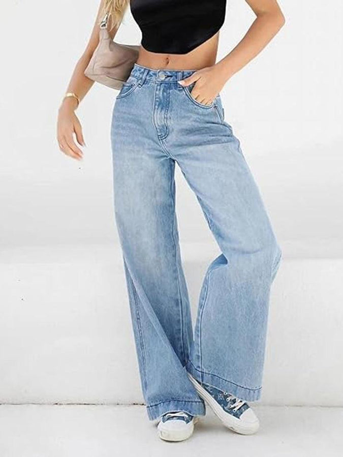 Washed Vintage Blue Versatile Boyfriend Jeans – AnotherChill