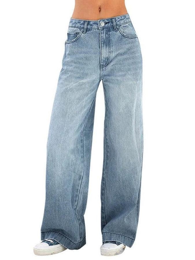 Washed Vintage Blue Versatile Boyfriend Jeans – AnotherChill