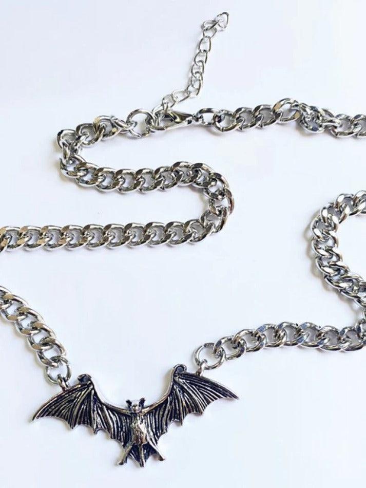Bat Pendant Chunky Chain Necklace – AnotherChill