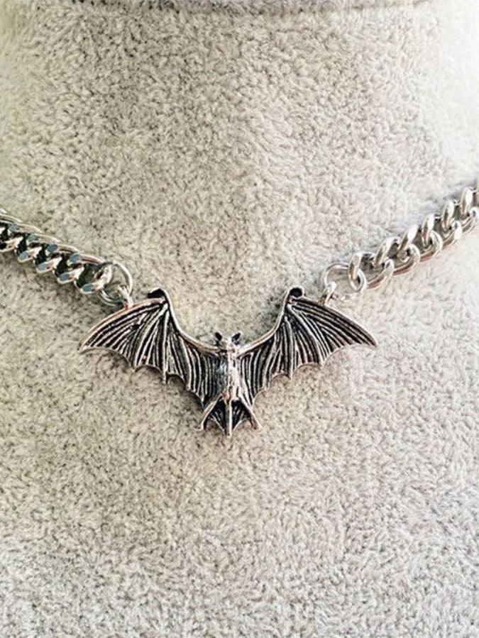Bat Pendant Chunky Chain Necklace – AnotherChill