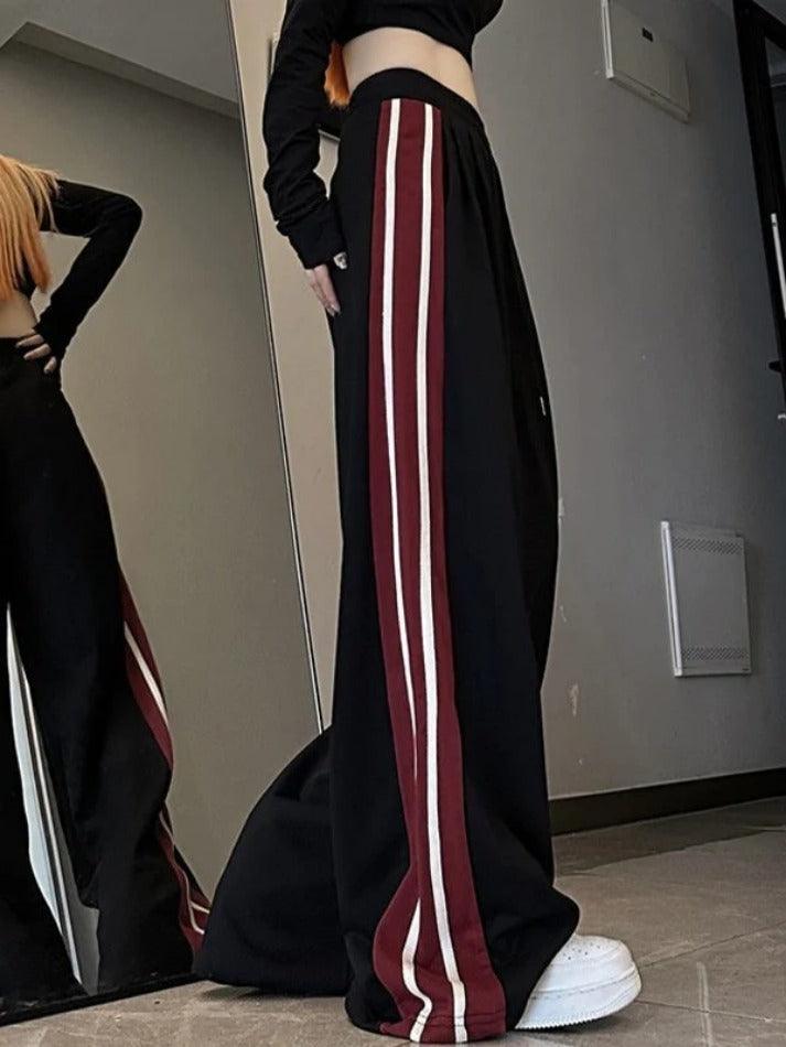 Contrast Side Stripe Baggy Sweatpants – AnotherChill