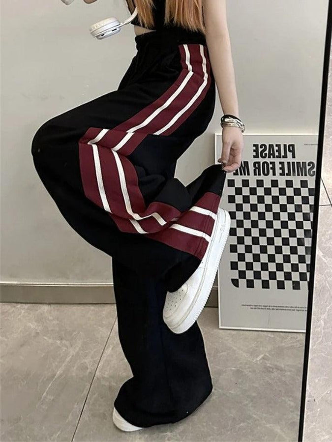 Contrast Side Stripe Baggy Sweatpants – AnotherChill