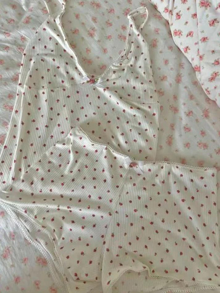 Disty Floral Print V Neck Lounge Set – AnotherChill