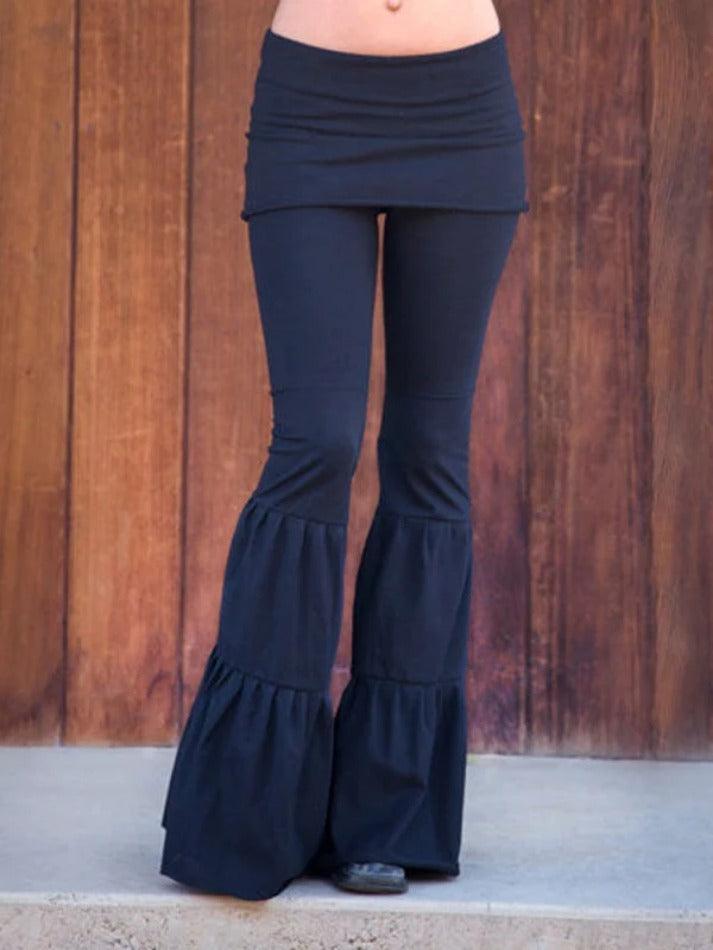 Multi Layered Splice Flare Leg Pants – AnotherChill